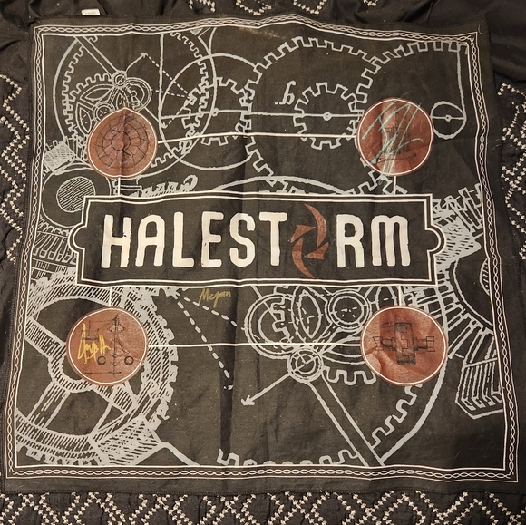 Halestorm | Other | Halestorm Autographed Bandana | Poshmark